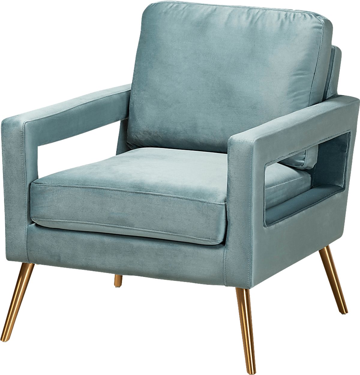 Sugarberry Light Blue Polyester Fabric Accent Chair | Rooms to Go