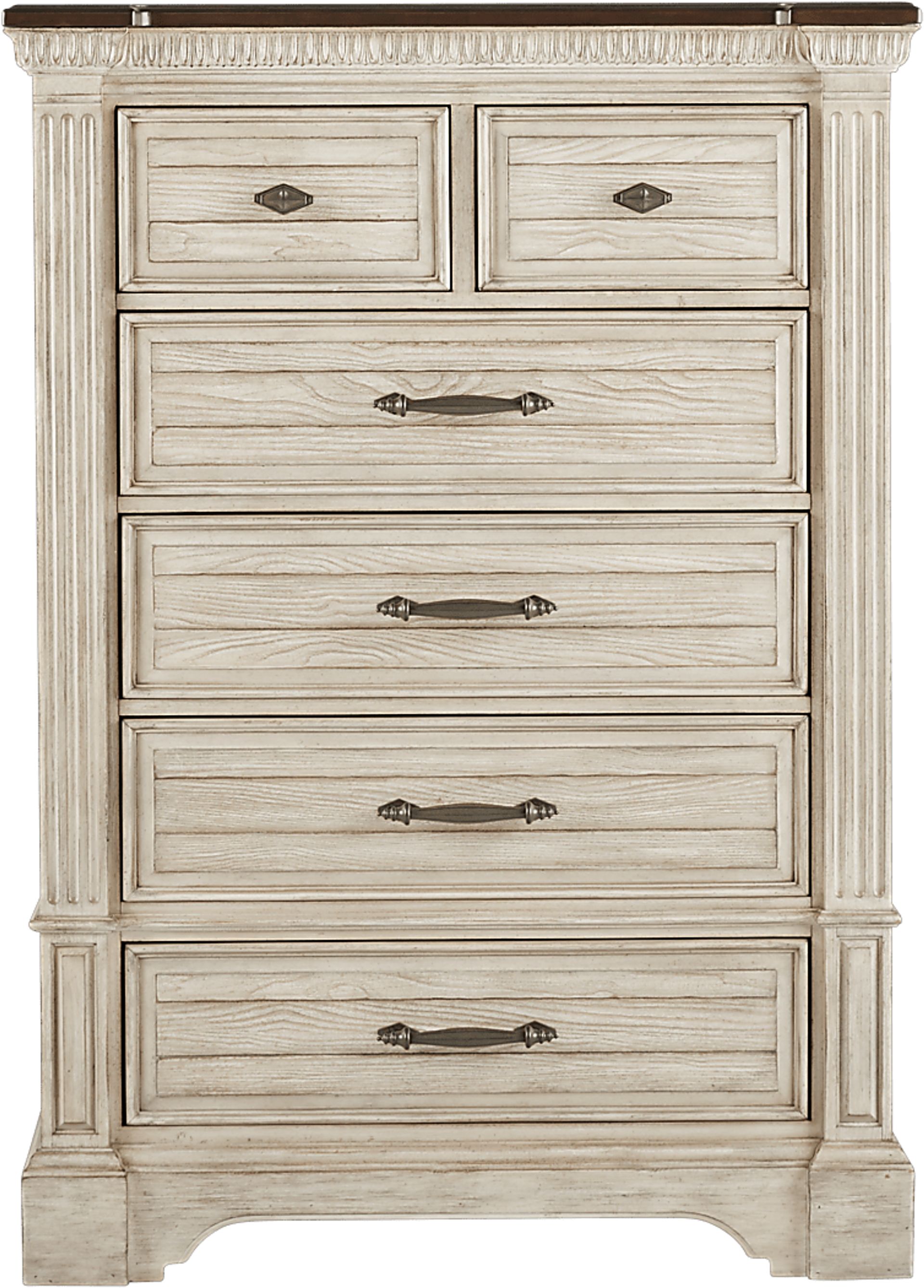 Summerset Cream Colors,Light Wood,White Chest | Rooms to Go