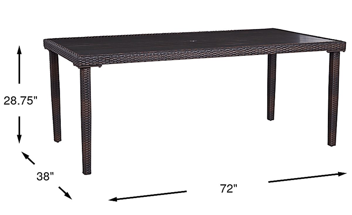 Summerset Way Wicker Outdoor Dining Table | Rooms to Go