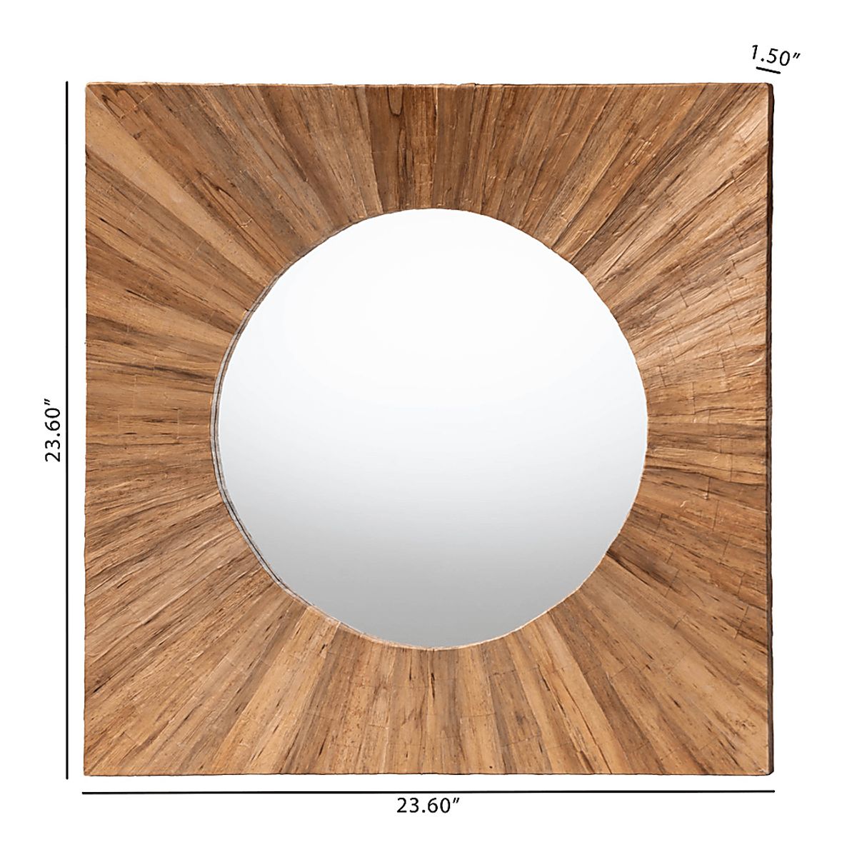 Sumstones Brown Square Mirror | Rooms to Go