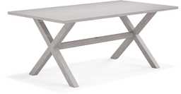 Sun Valley 7 Pc Light Gray Blue Aluminum Outdoor Dining Set With Dining ...