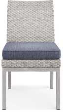 Sun Valley 7 Pc Light Gray Blue Aluminum Outdoor Dining Set With Dining ...