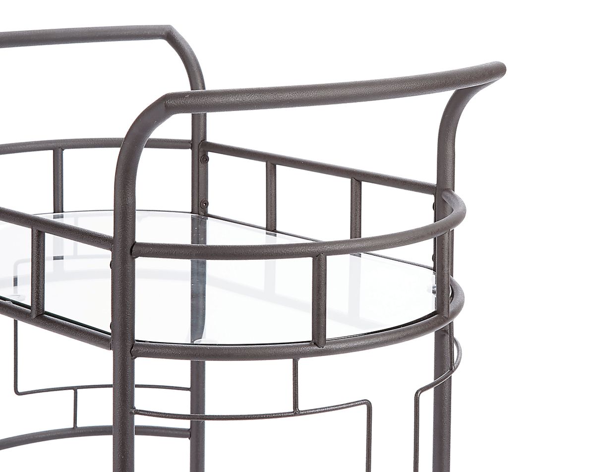 Sunderland Bronze Bar Cart - Rooms To Go