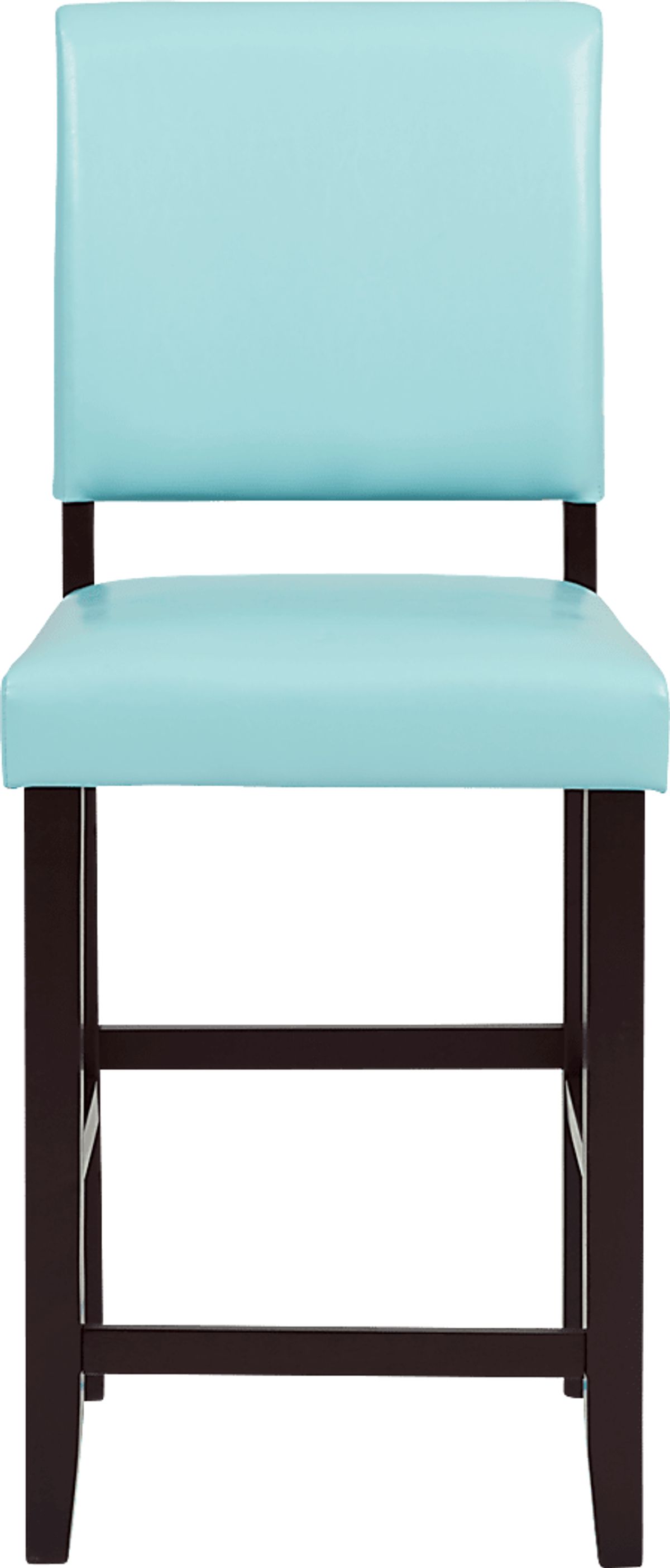 Sunset View Brown Cherry Dark Wood Blue Counter Height Stool | Rooms to Go