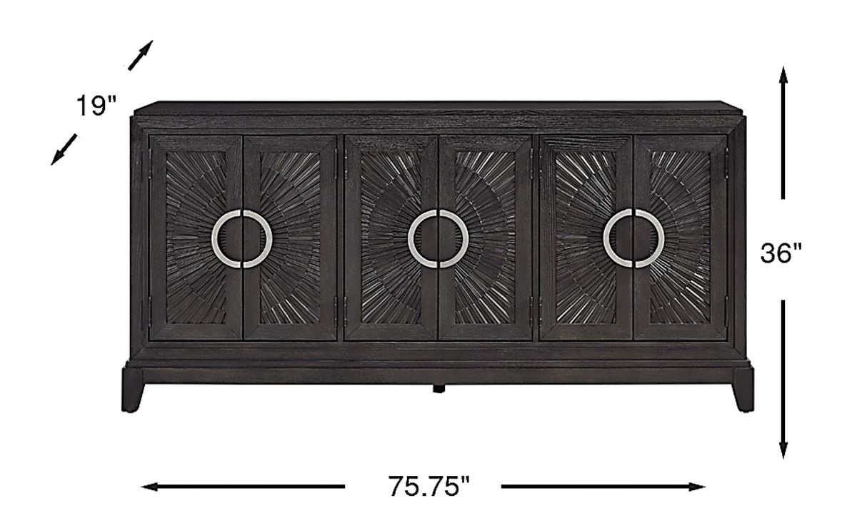 Sunside Way Black Black,Colors 76 In Console | Rooms to Go