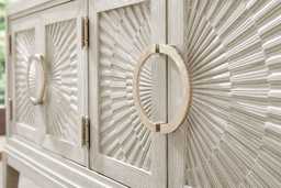 Sunside Way Sand Light Wood Server | Rooms to Go