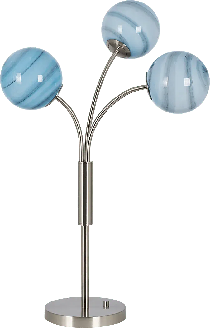 Sunstream Island Silver Gray Table Lamp | Rooms to Go