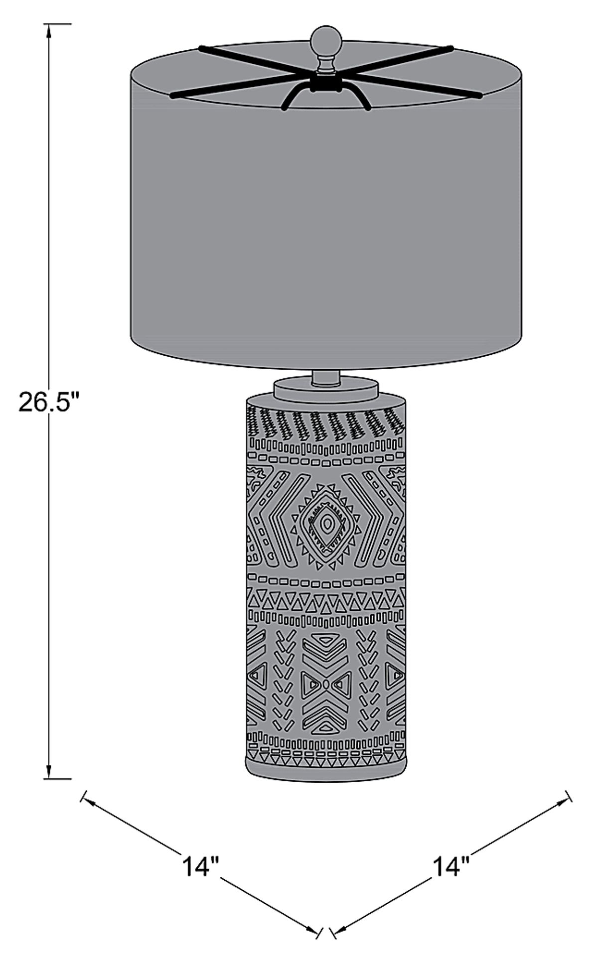 Sussman Shores Brown Table Lamp | Rooms to Go