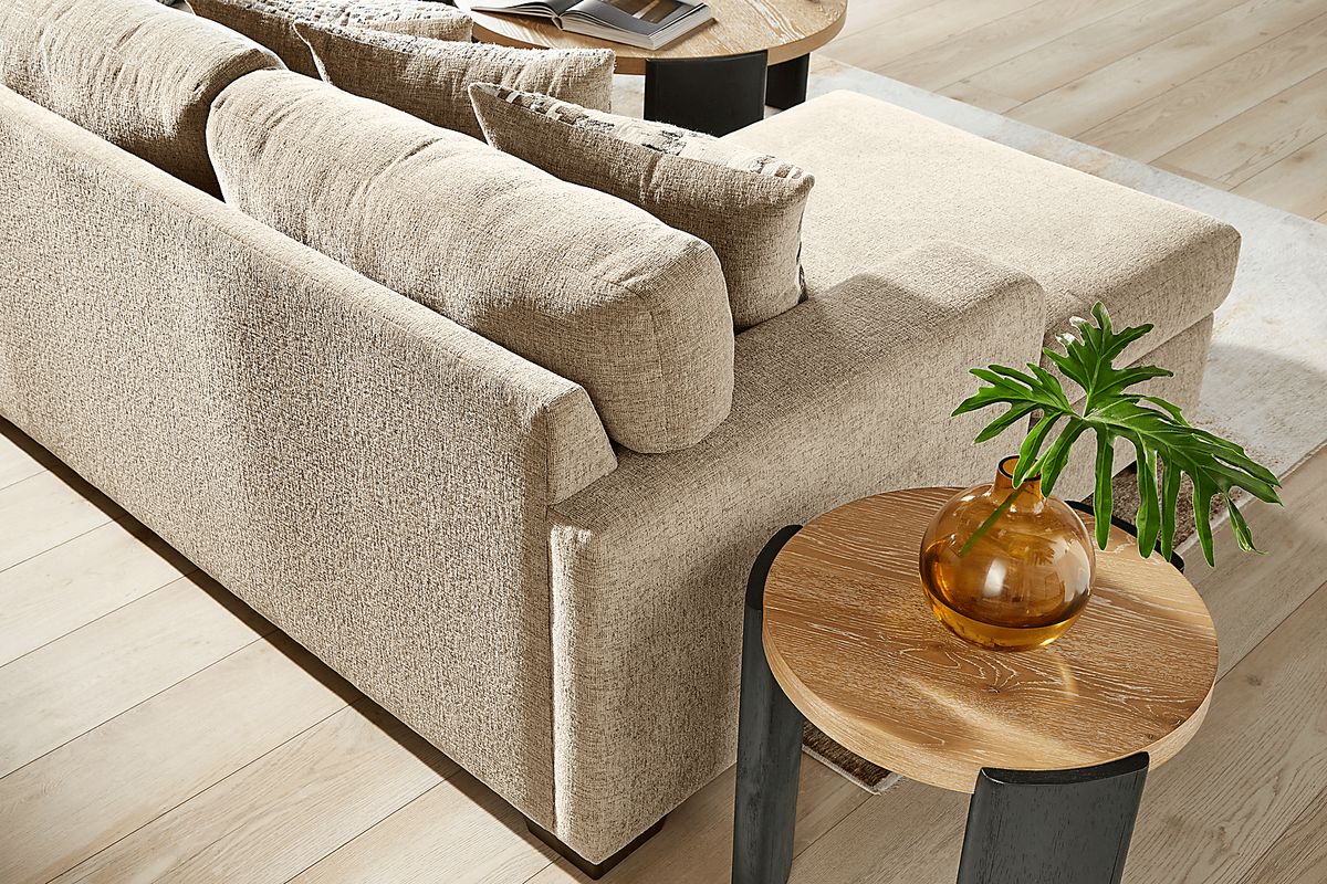 Sutterfield Beige Woven 5 Pc 2 Sectional | Rooms to Go