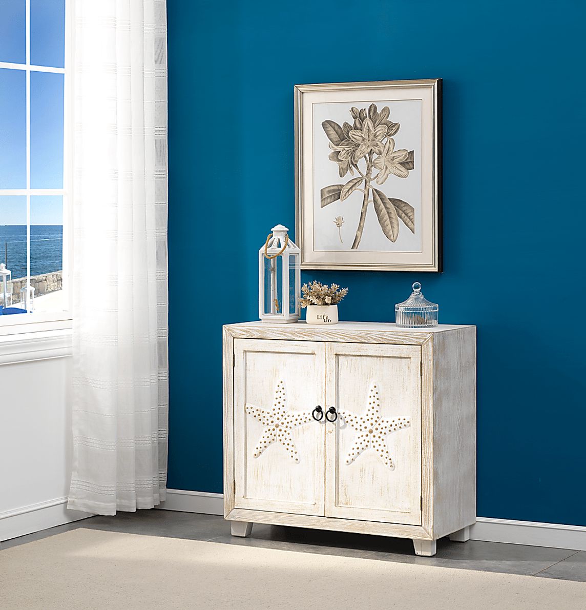 Svendson White Accent Cabinet - Rooms To Go