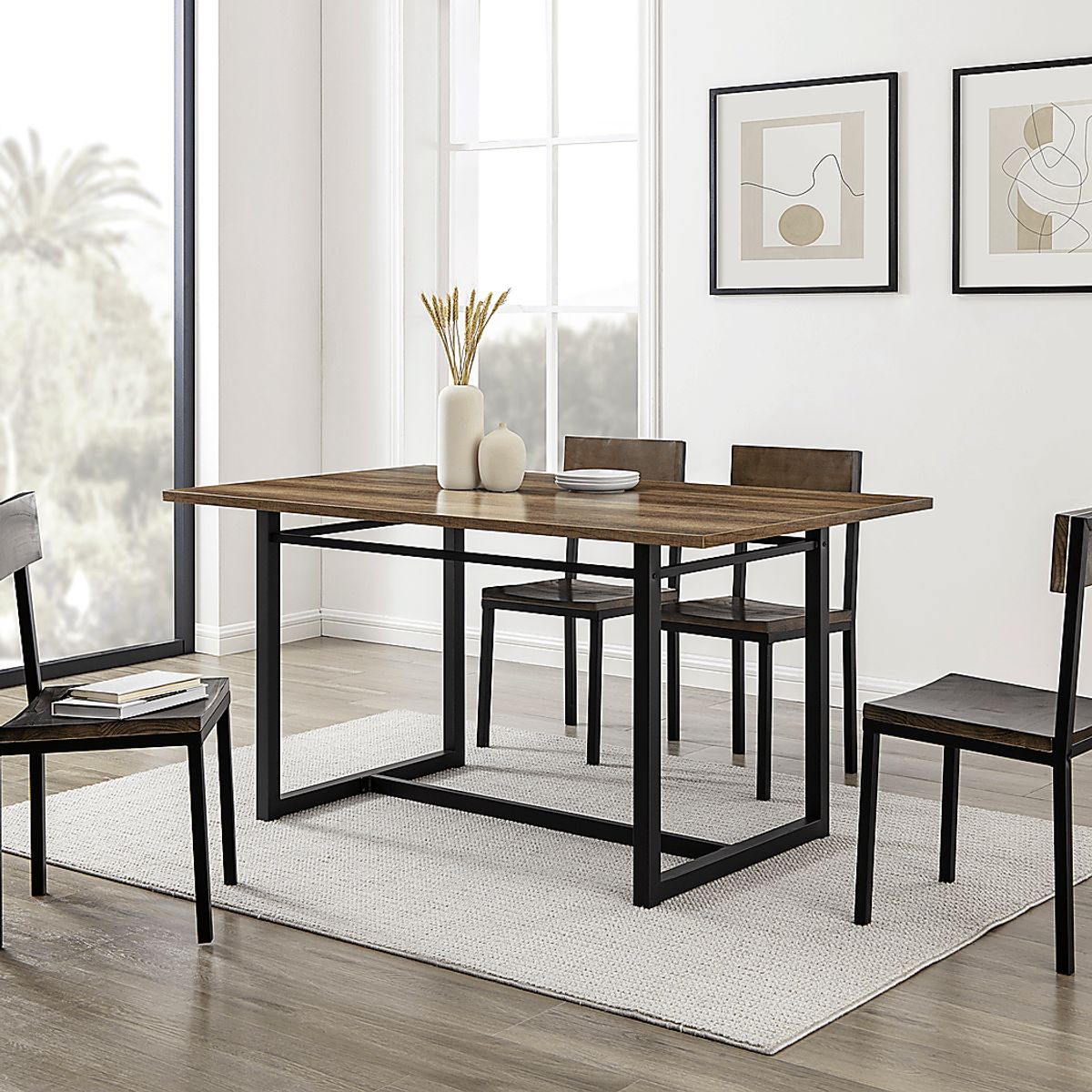 Swanfield Oak Dark Wood,Light Wood Dining Table | Rooms to Go