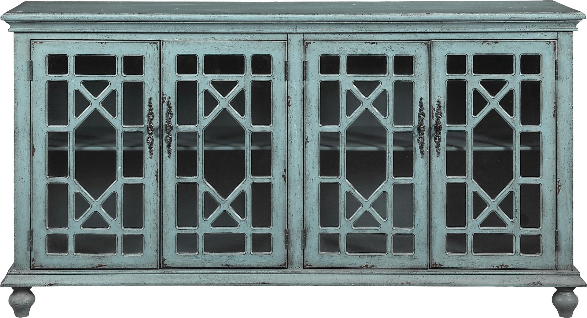 Swansboro II Blue Colors Accent Console | Rooms to Go