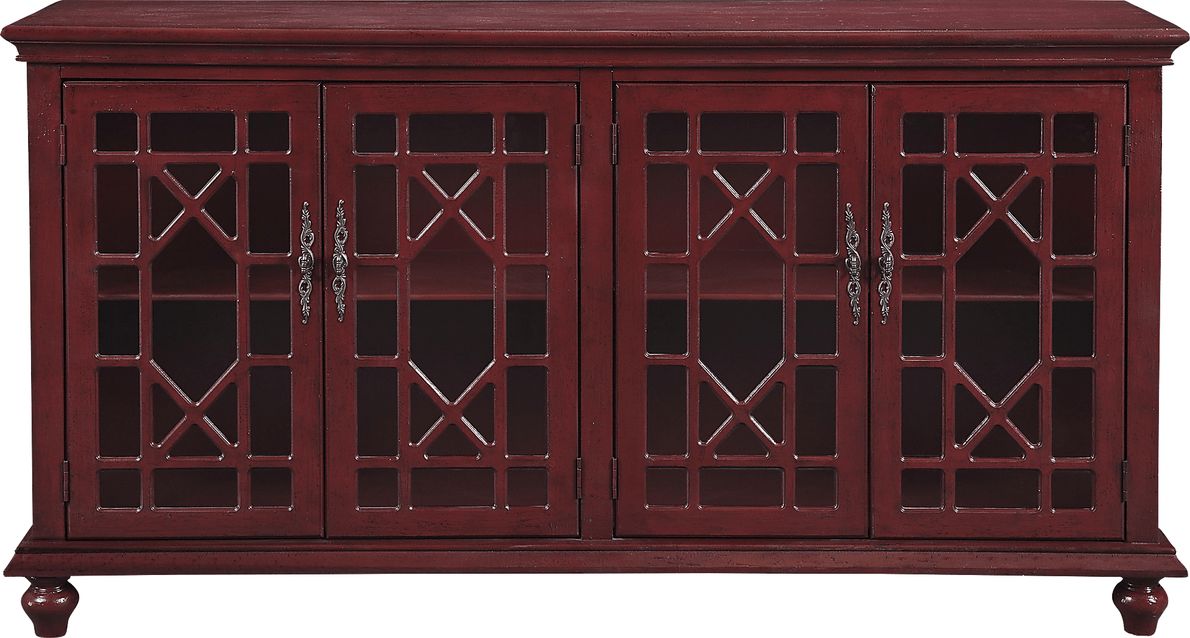 Swansboro II Red Colors Accent Console - Rooms To Go