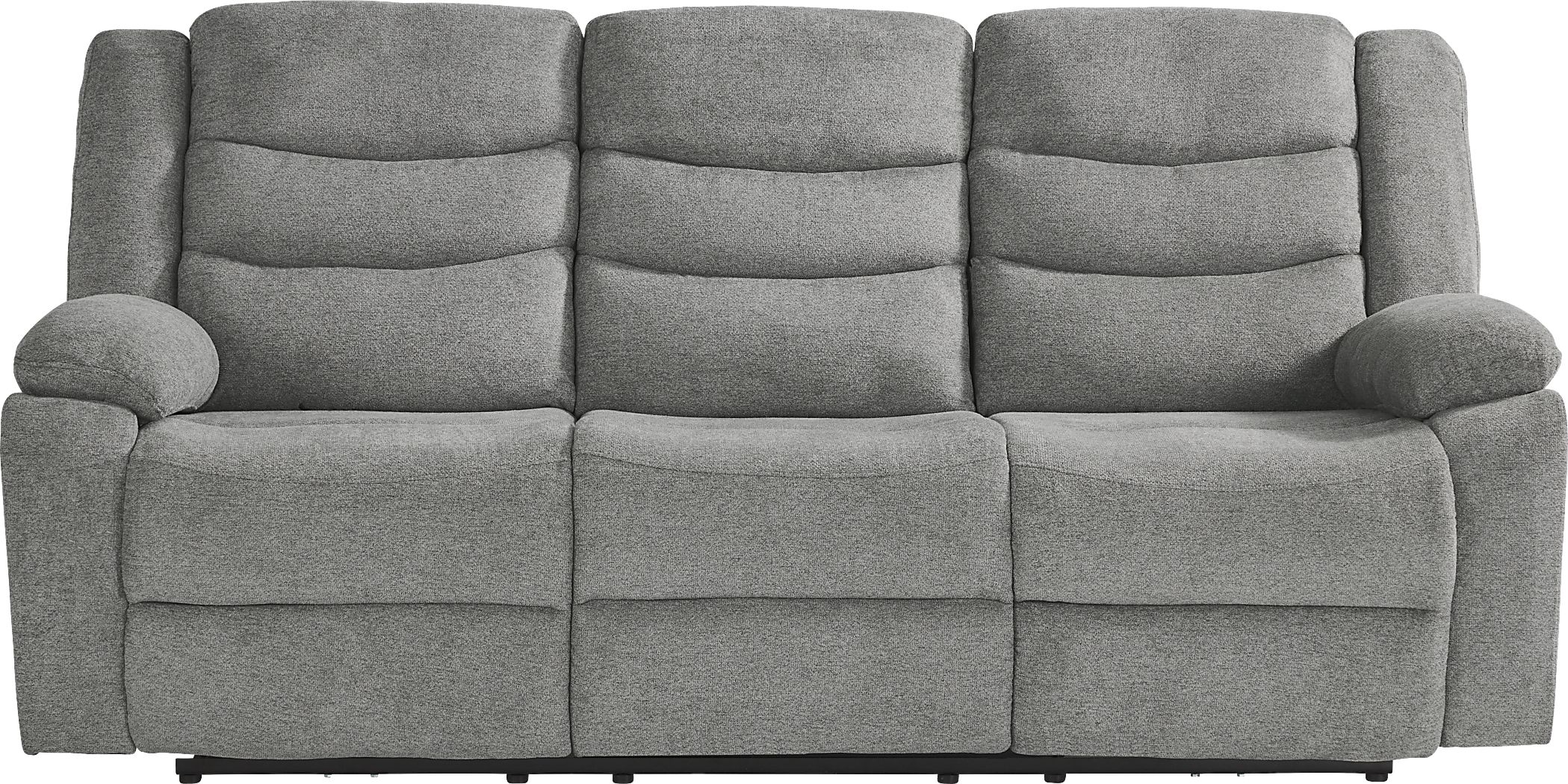 Swansea Granite Gray Woven Power Reclining Sofa | Rooms to Go