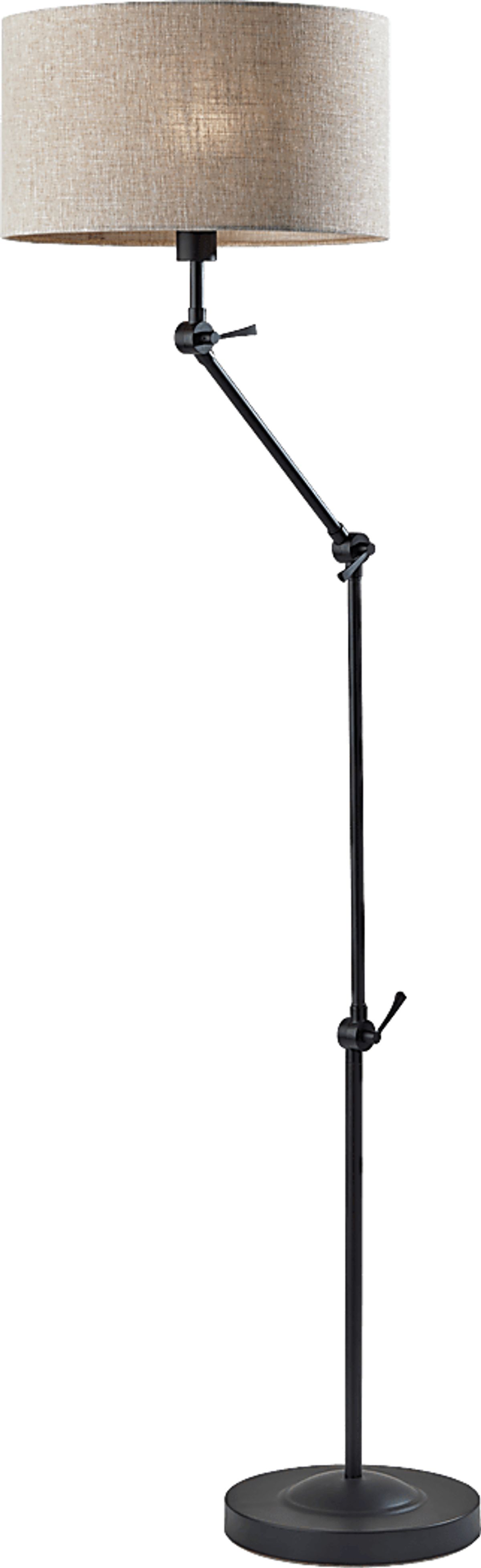 Swoope Isle Bronze Brown,Yellow Floor Lamp | Rooms to Go