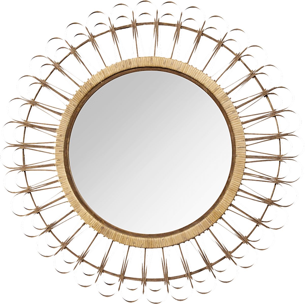 Sydelle Natural Light Wood Mirror | Rooms to Go