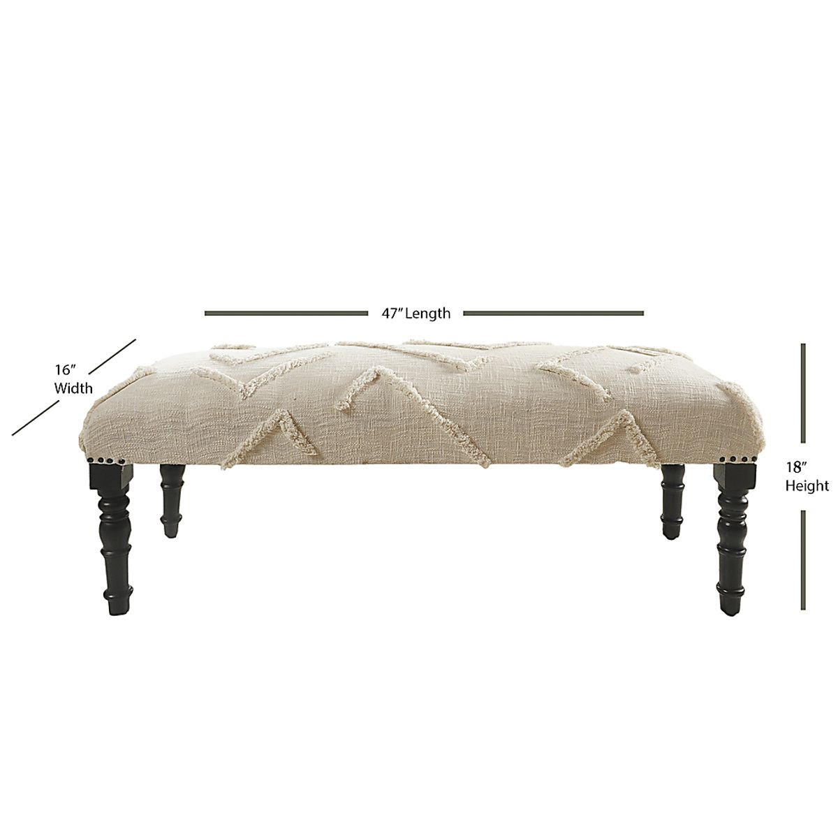 Sylmare Beige,Cream Beige Bench | Rooms to Go