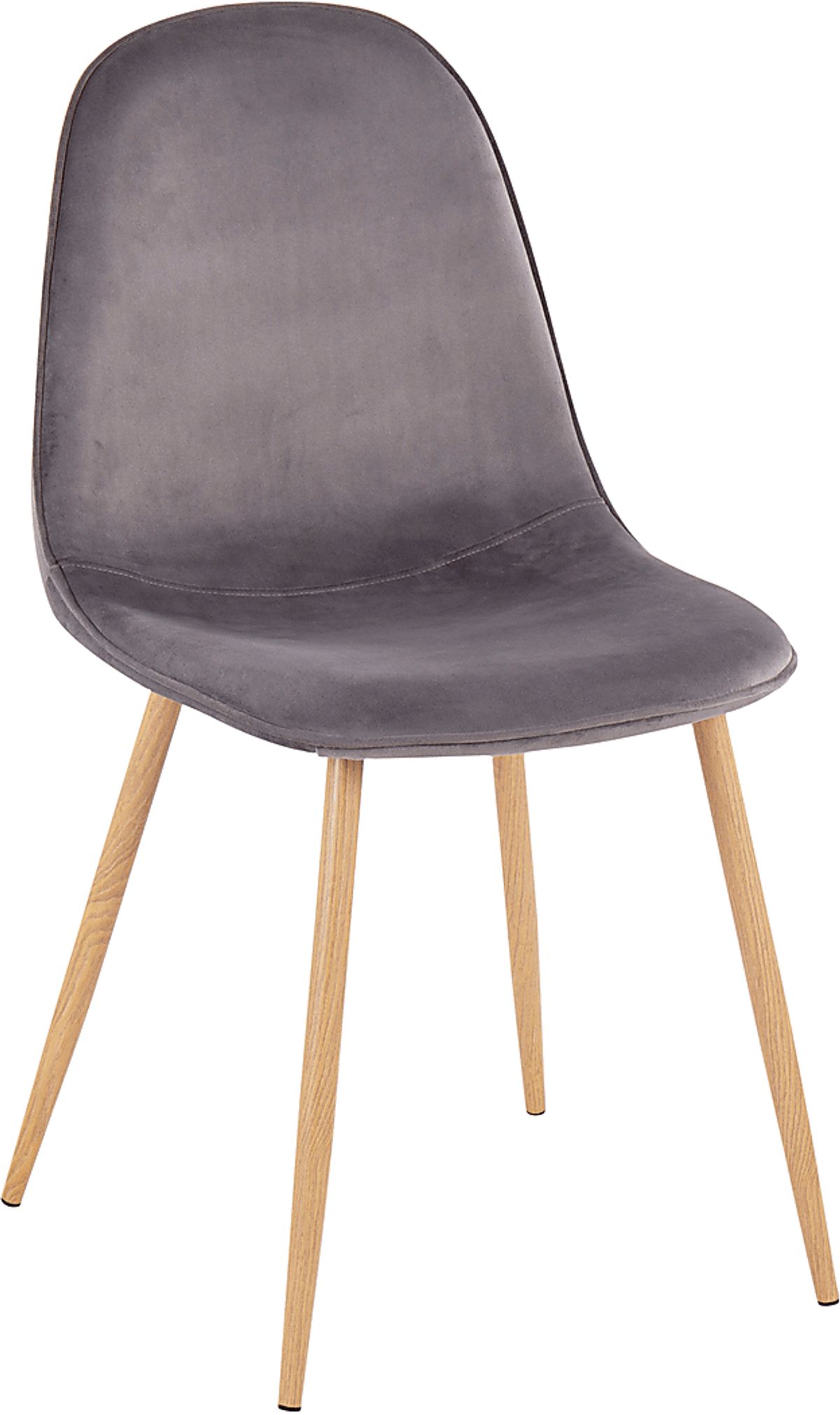 Symmes III Gray Velvet Plush Dining Chair | Rooms to Go