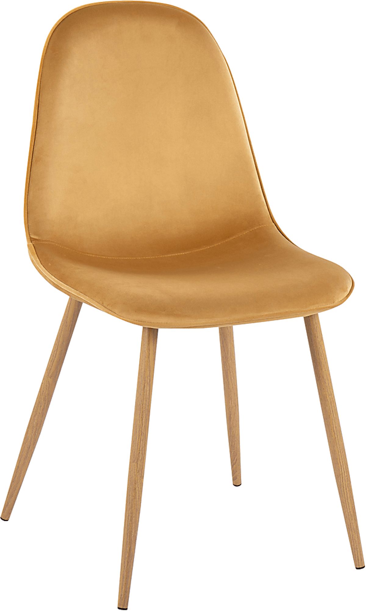 Symmes III Yellow Velvet Plush Dining Chair | Rooms to Go