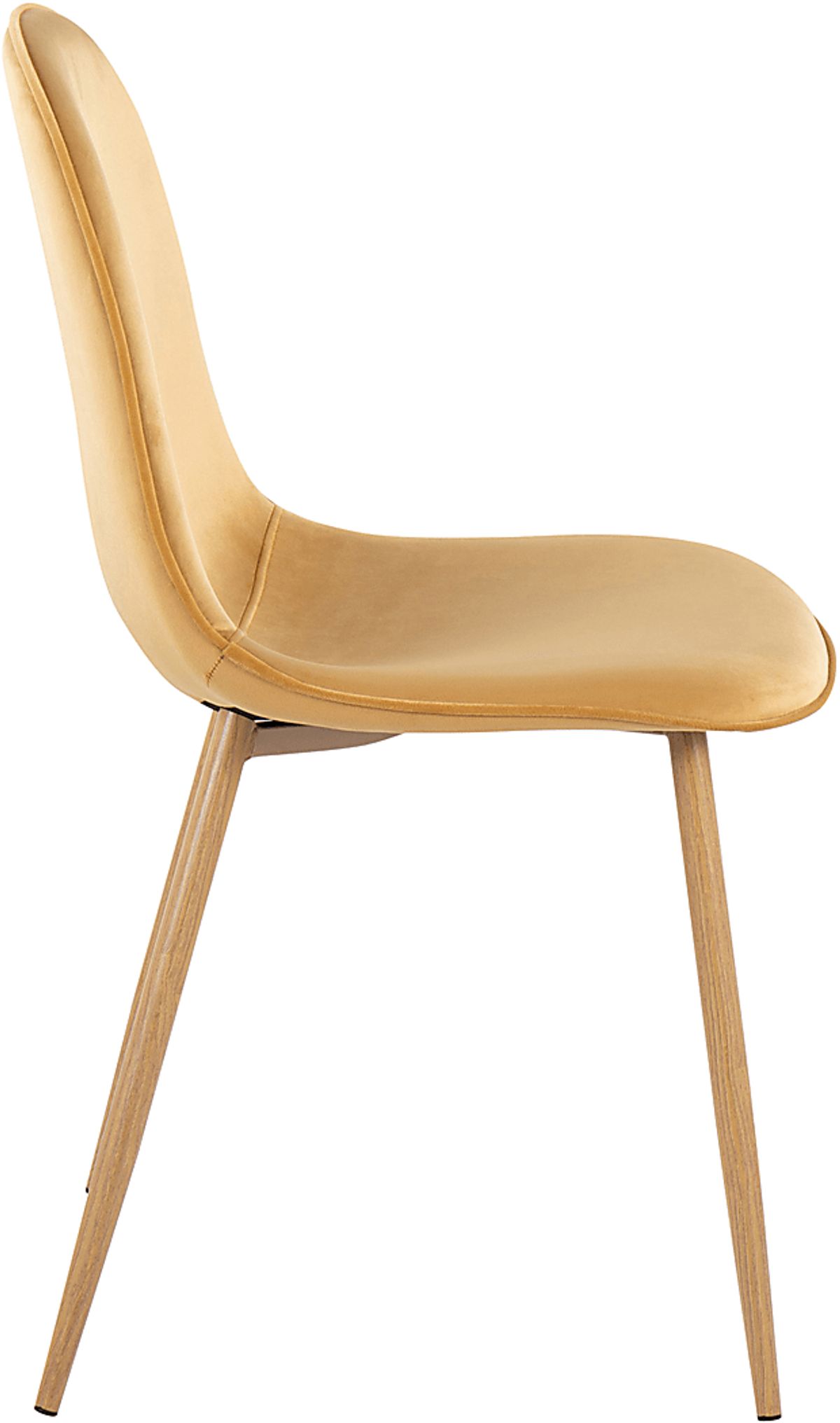 Symmes III Yellow Velvet Plush Dining Chair | Rooms to Go