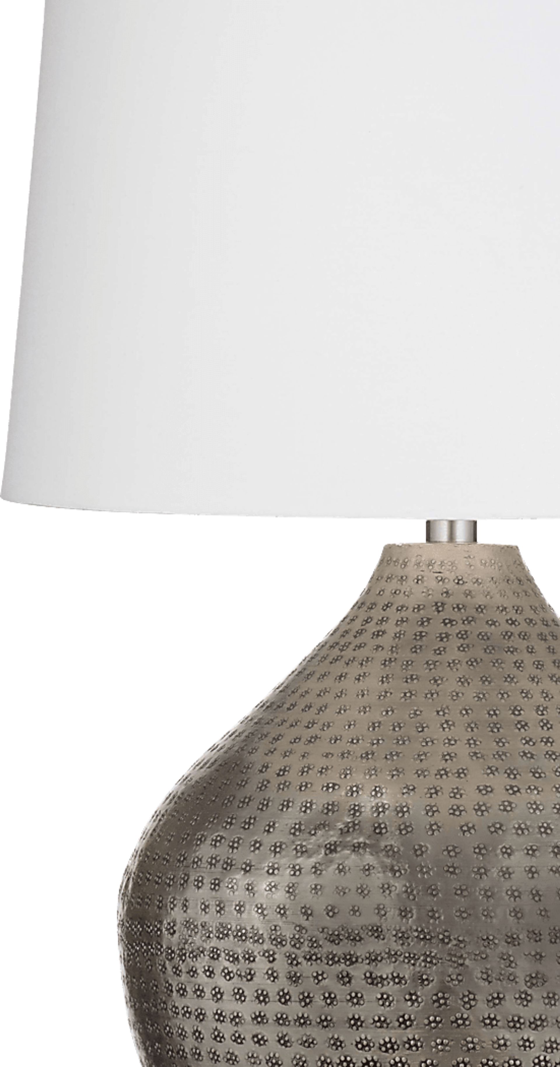 Tabor Park Nickel Gray Table Lamp | Rooms to Go