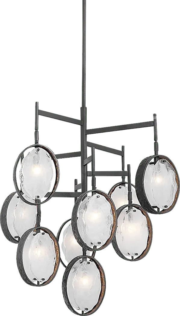 Taluga Edge Bronze Brown,Yellow Chanderlier | Rooms to Go