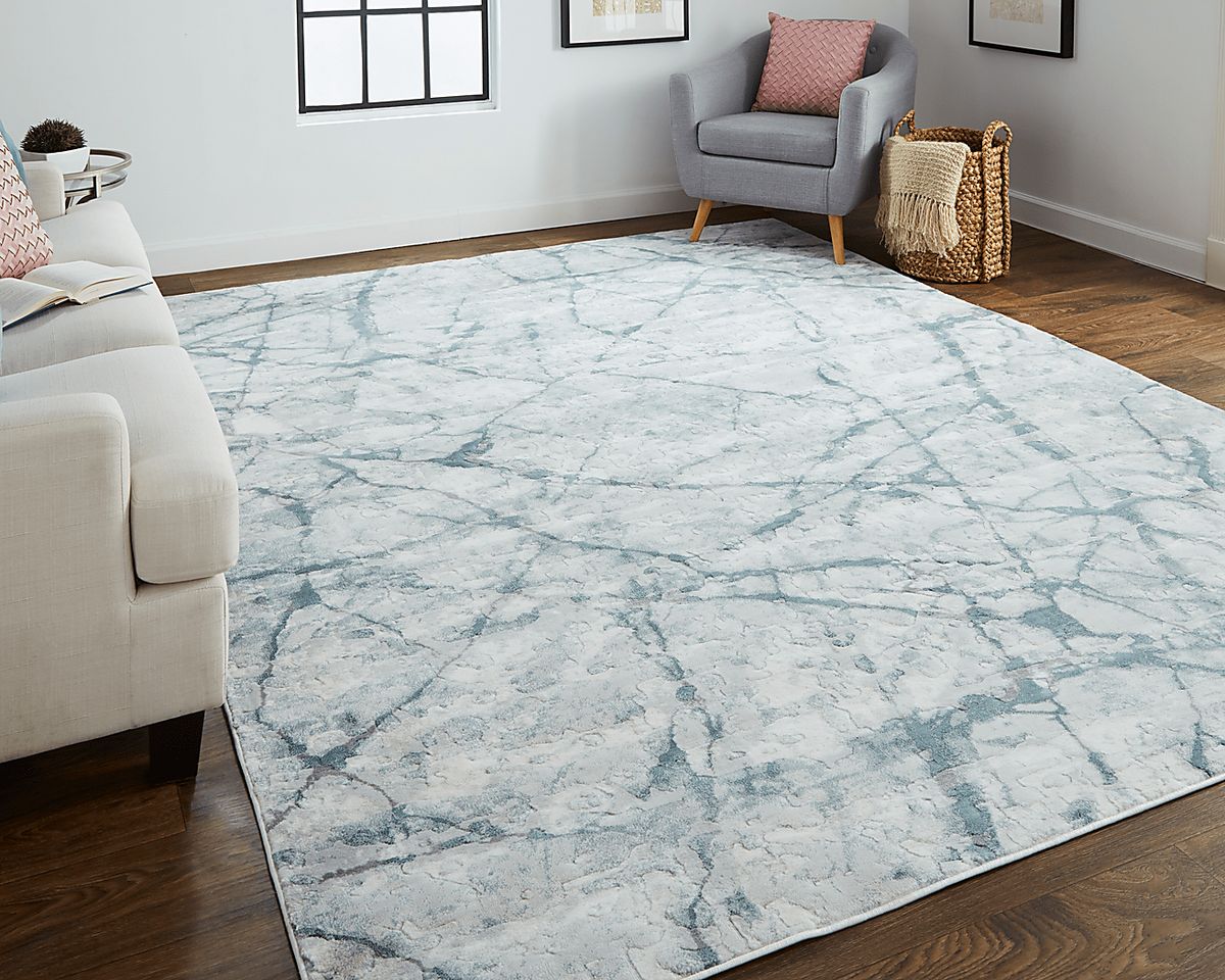 Tamcana Blue,Gray,Ivory Beige,Blue,Gray Rugs | Rooms to Go