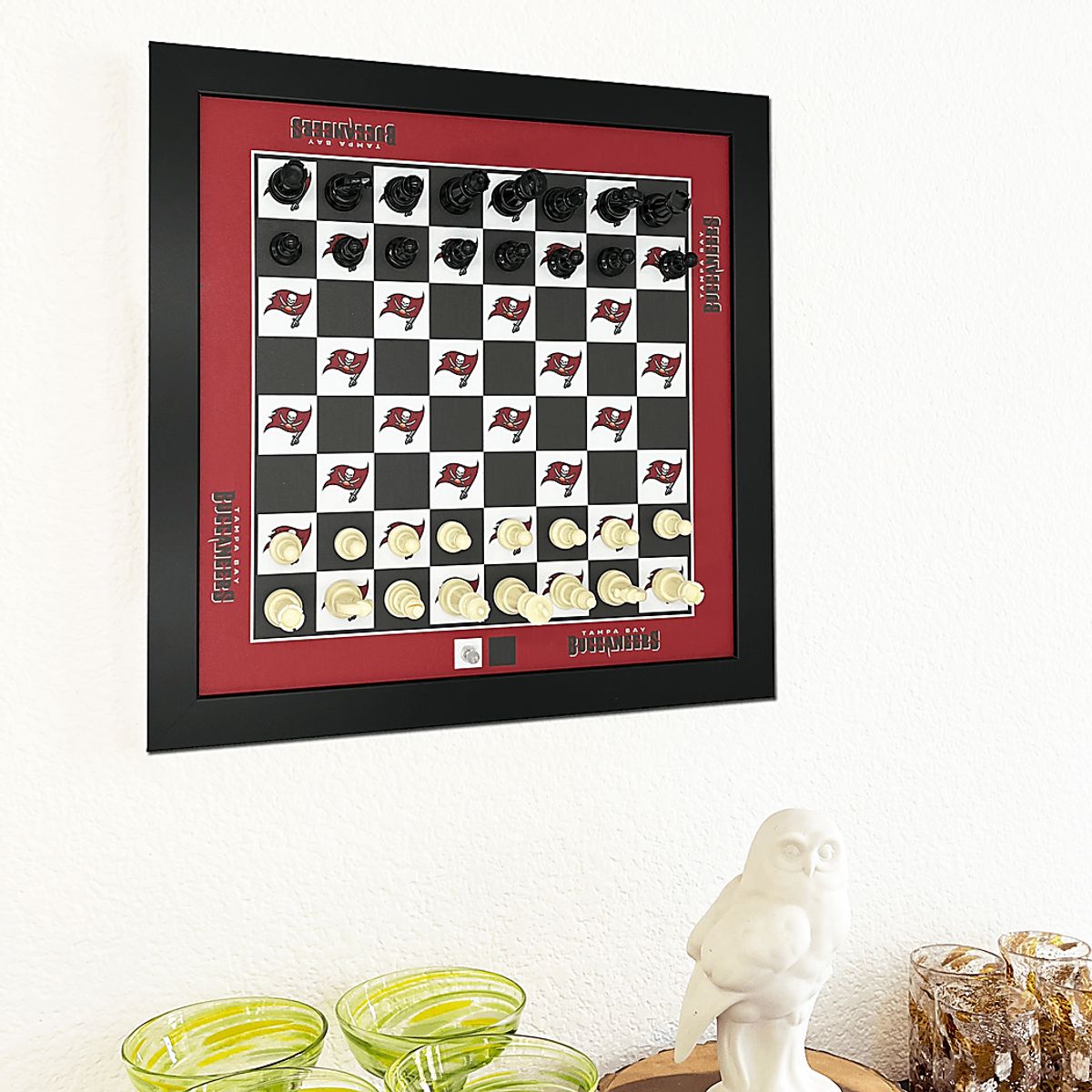 Nfl Magnetic Chess Set Black,Pewter,Red,White Black,Gray,Red,White ...