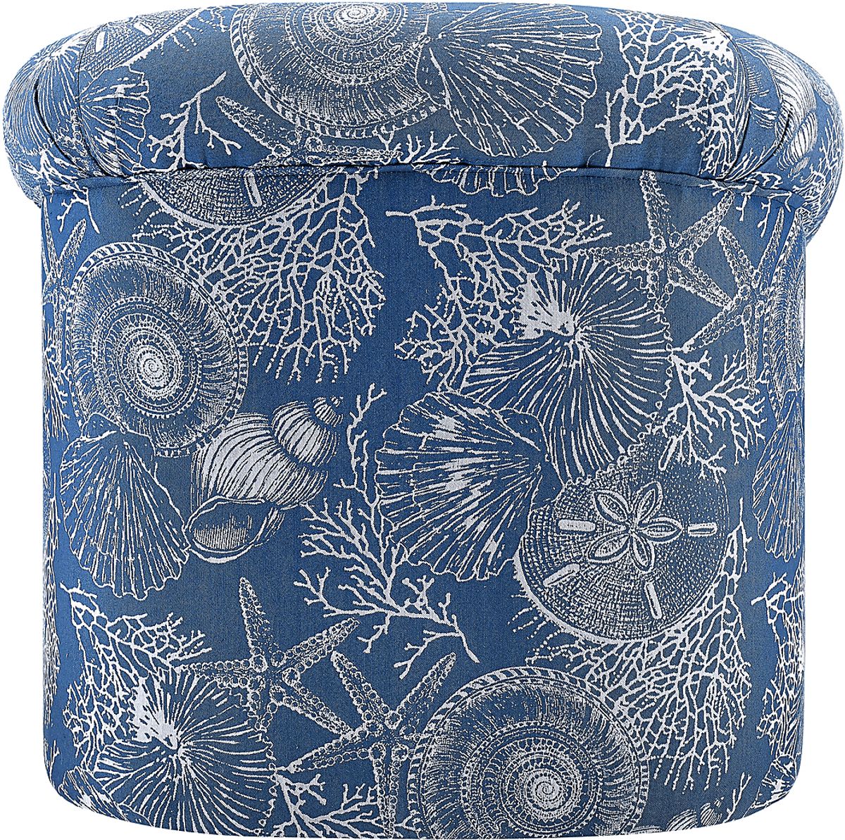 Tanith Blue Polyester Fabric Swivel Accent Chair | Rooms to Go