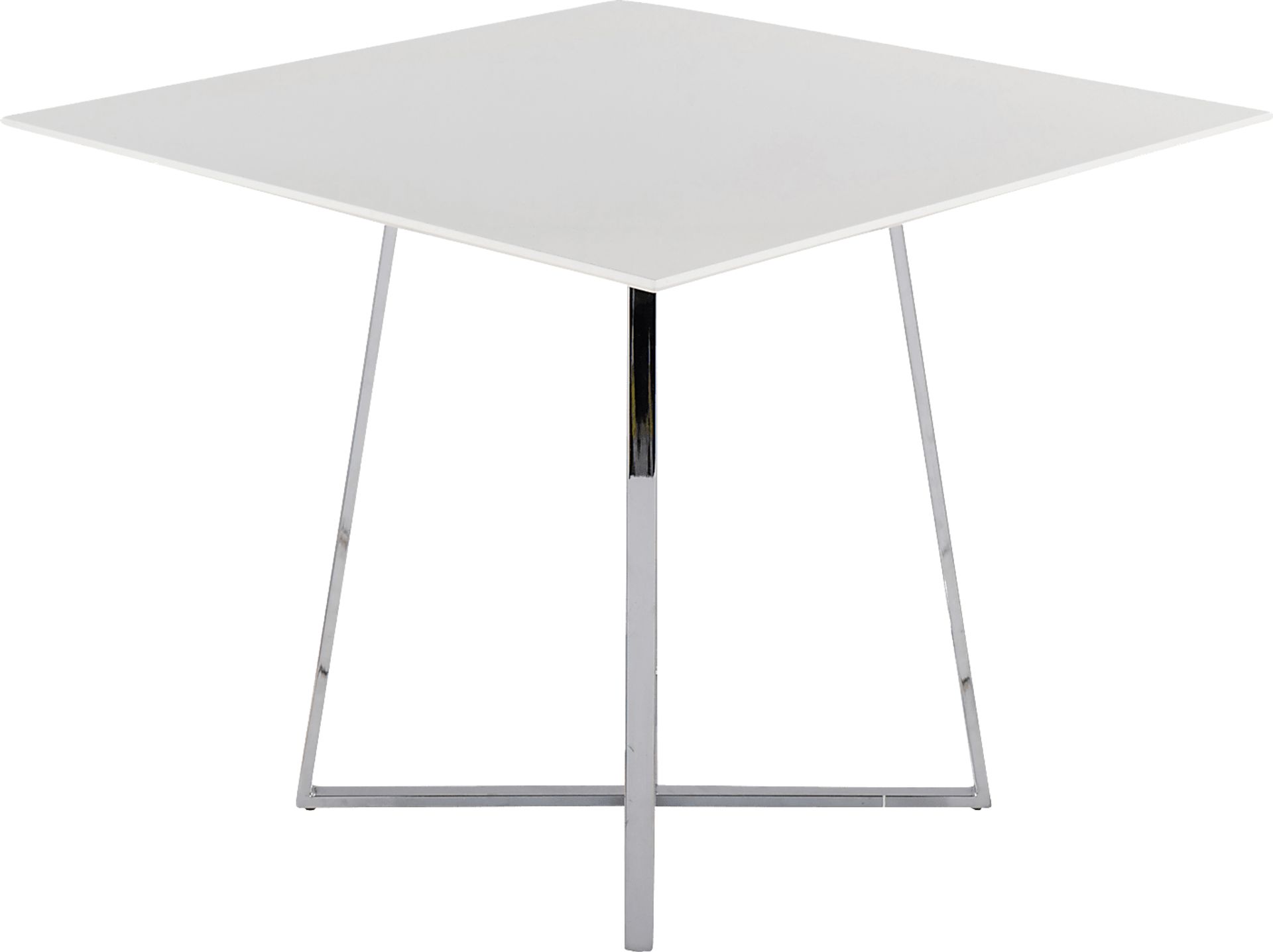 Tanrac II Chrome,White Colors,Metal,White Dining Table | Rooms to Go