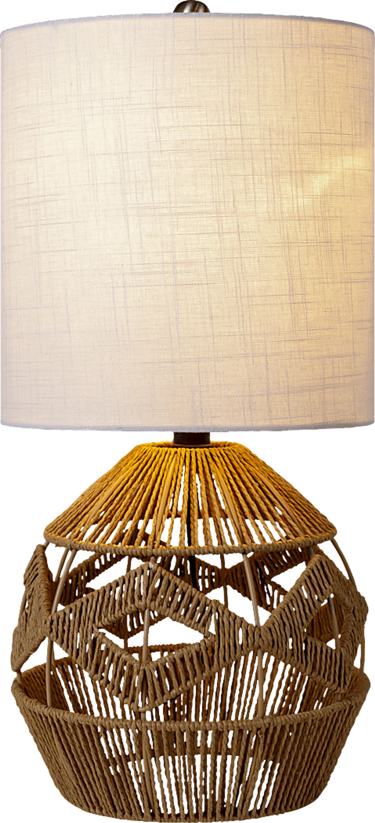 Tanzanite Place Natural Beige,White Table Lamp | Rooms to Go
