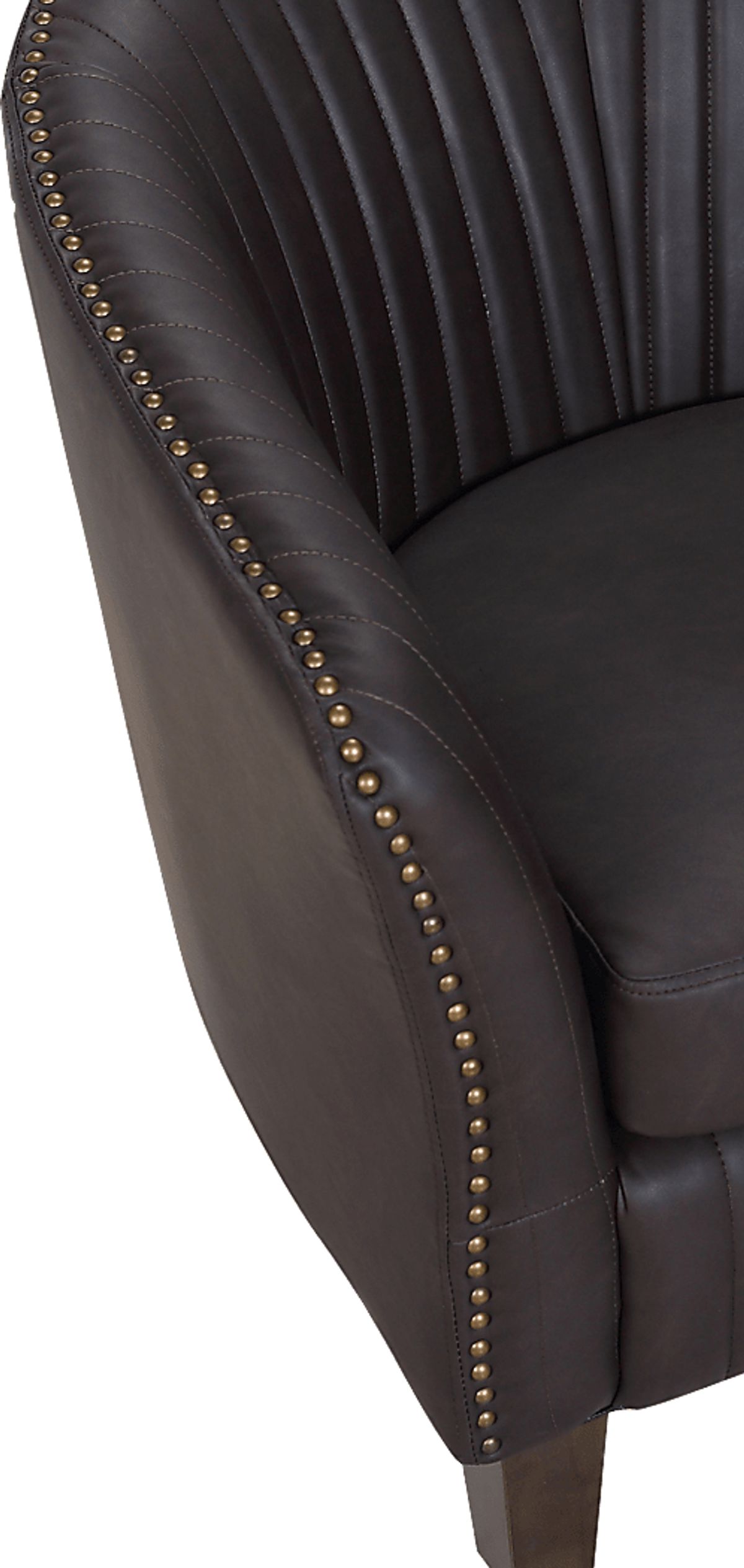 Tarlton Chocolate Brown Polyurethane Fabric Accent Chair | Rooms to Go