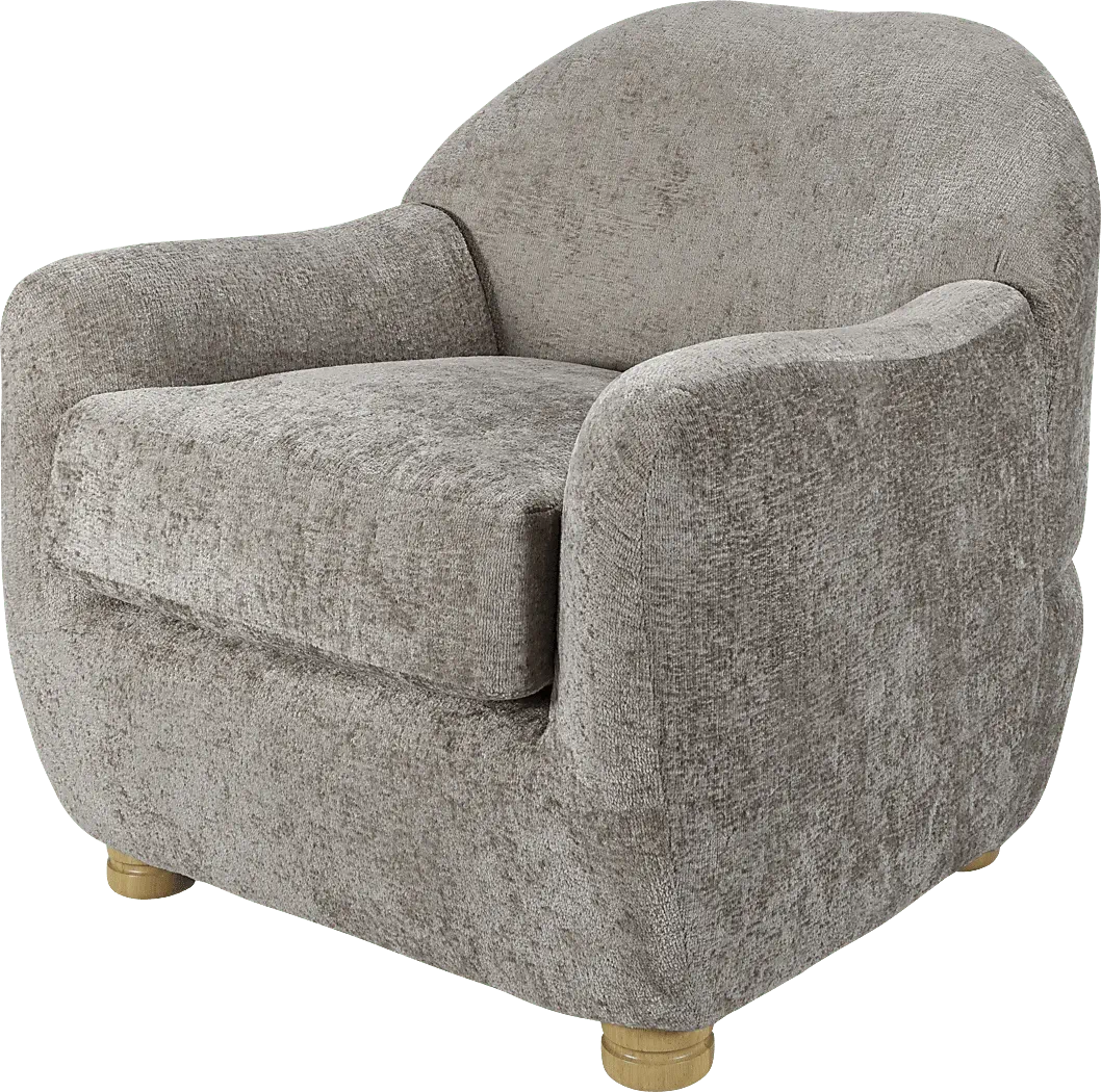 Tasagi Light Gray Polyester Fabric Accent Chair | Rooms to Go