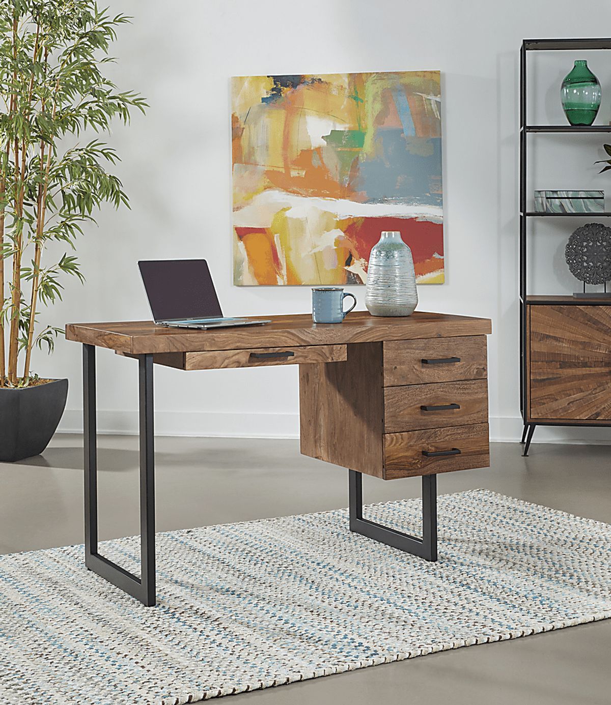 Taulbee Natural Light Wood Desk | Rooms to Go