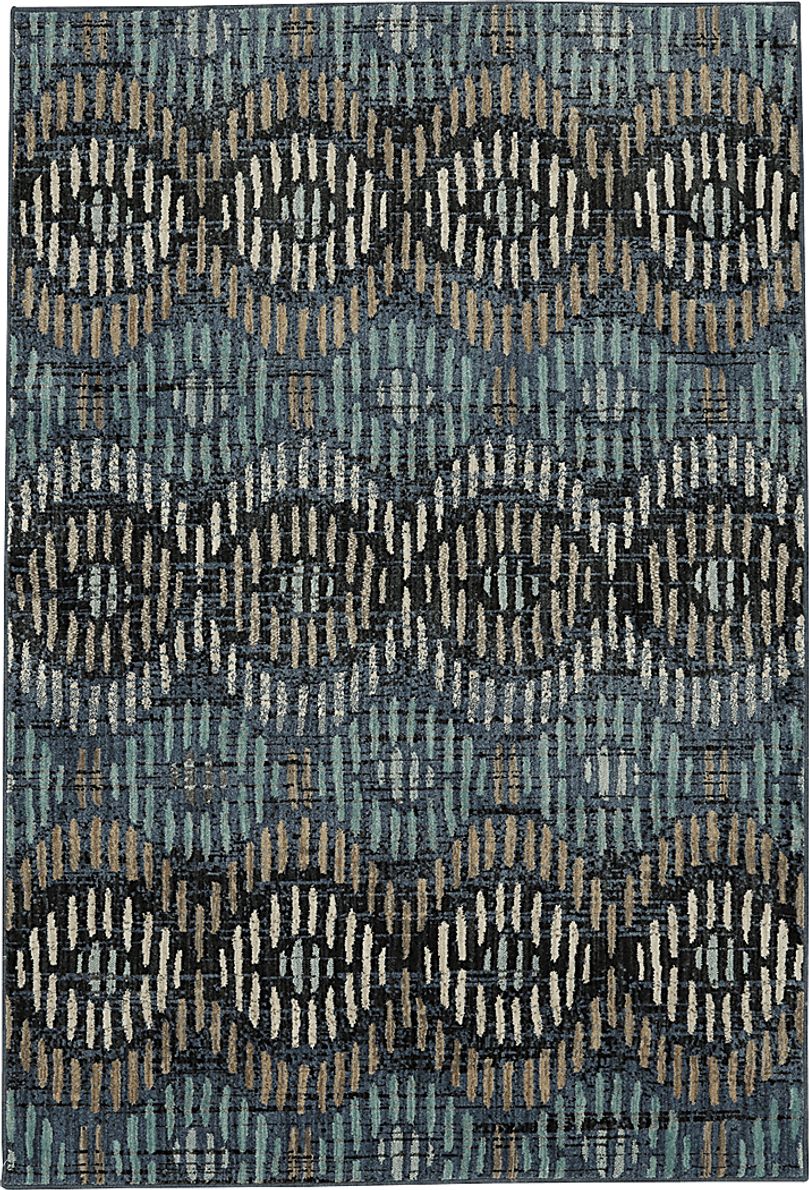 Tavarius Blue Rug - Rooms To Go