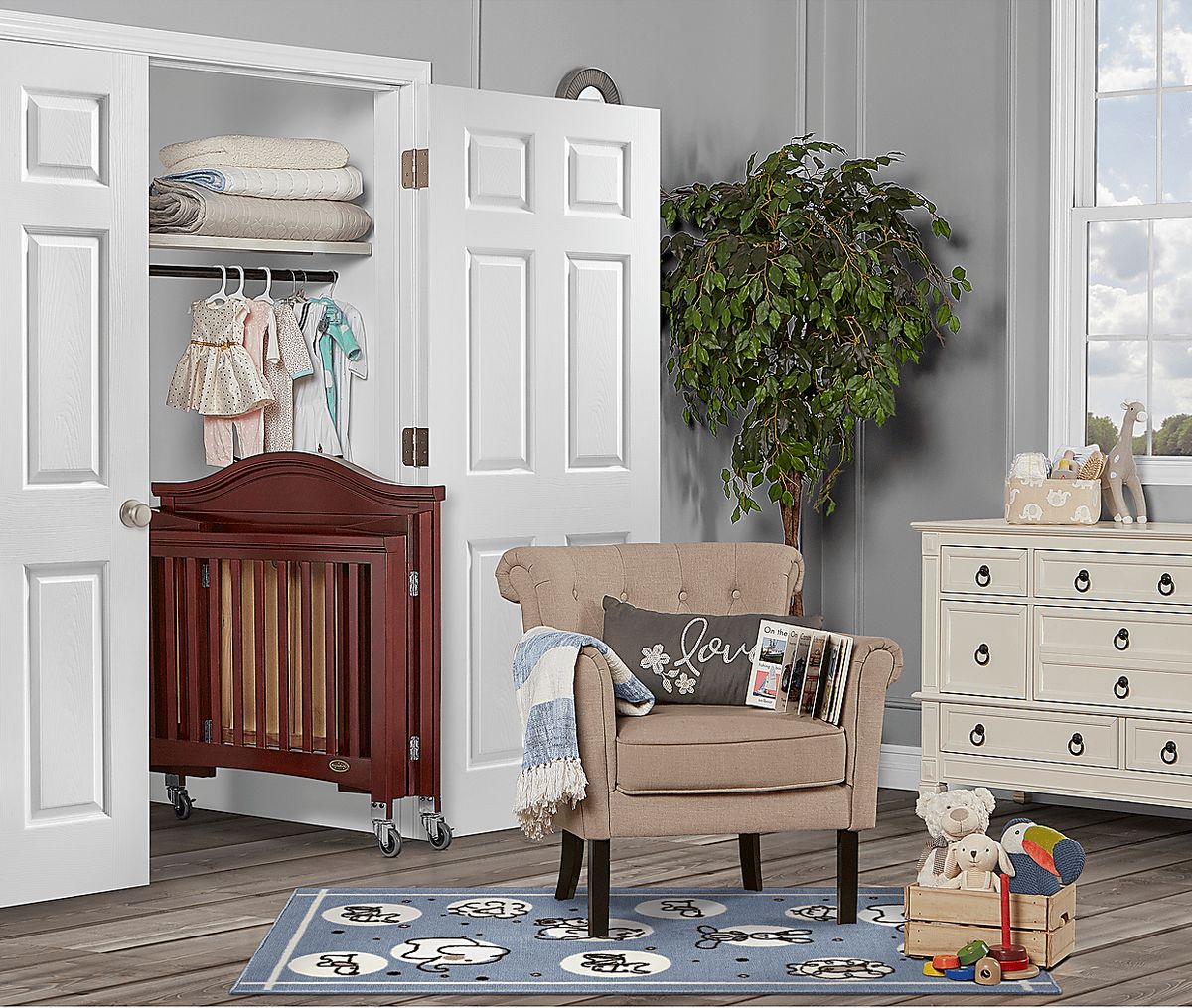 Tavia Espresso Dark Wood Crib | Rooms to Go