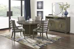 Taylor Trace 5 Pc Brown Dark Wood Dining Room Set With Round Dining ...