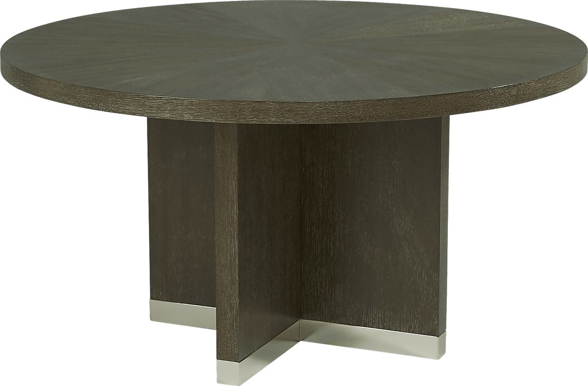 Taylor Trace Brown Dark Wood Round Dining Table | Rooms to Go