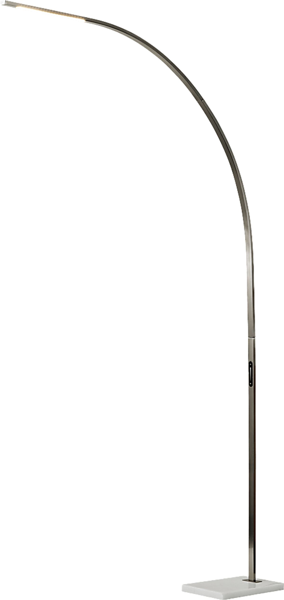 Telecom Bend Steel Gray Floor Lamp | Rooms to Go