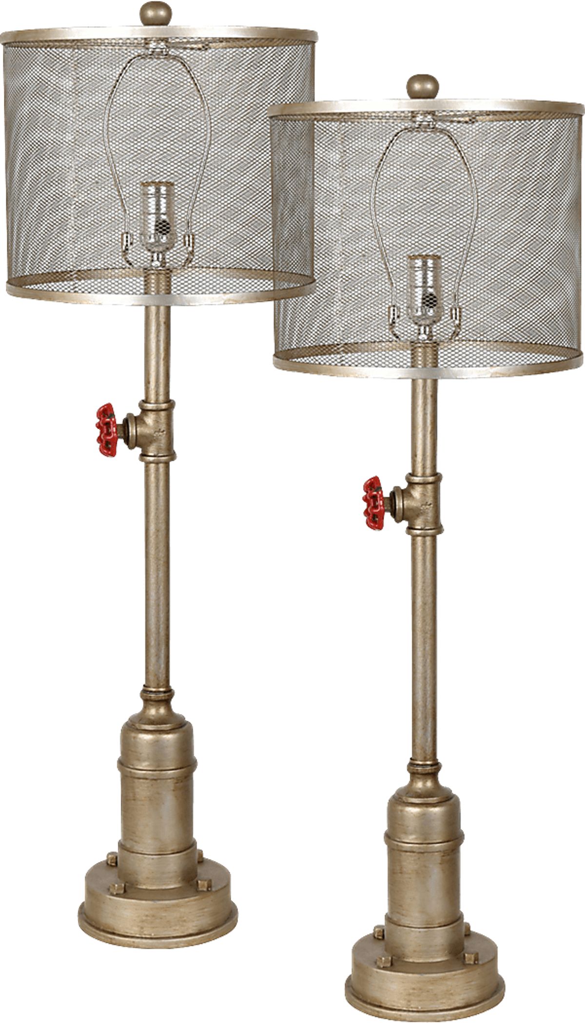 Tellerson Silver Gray Table Lamp, Set Of 2 | Rooms to Go
