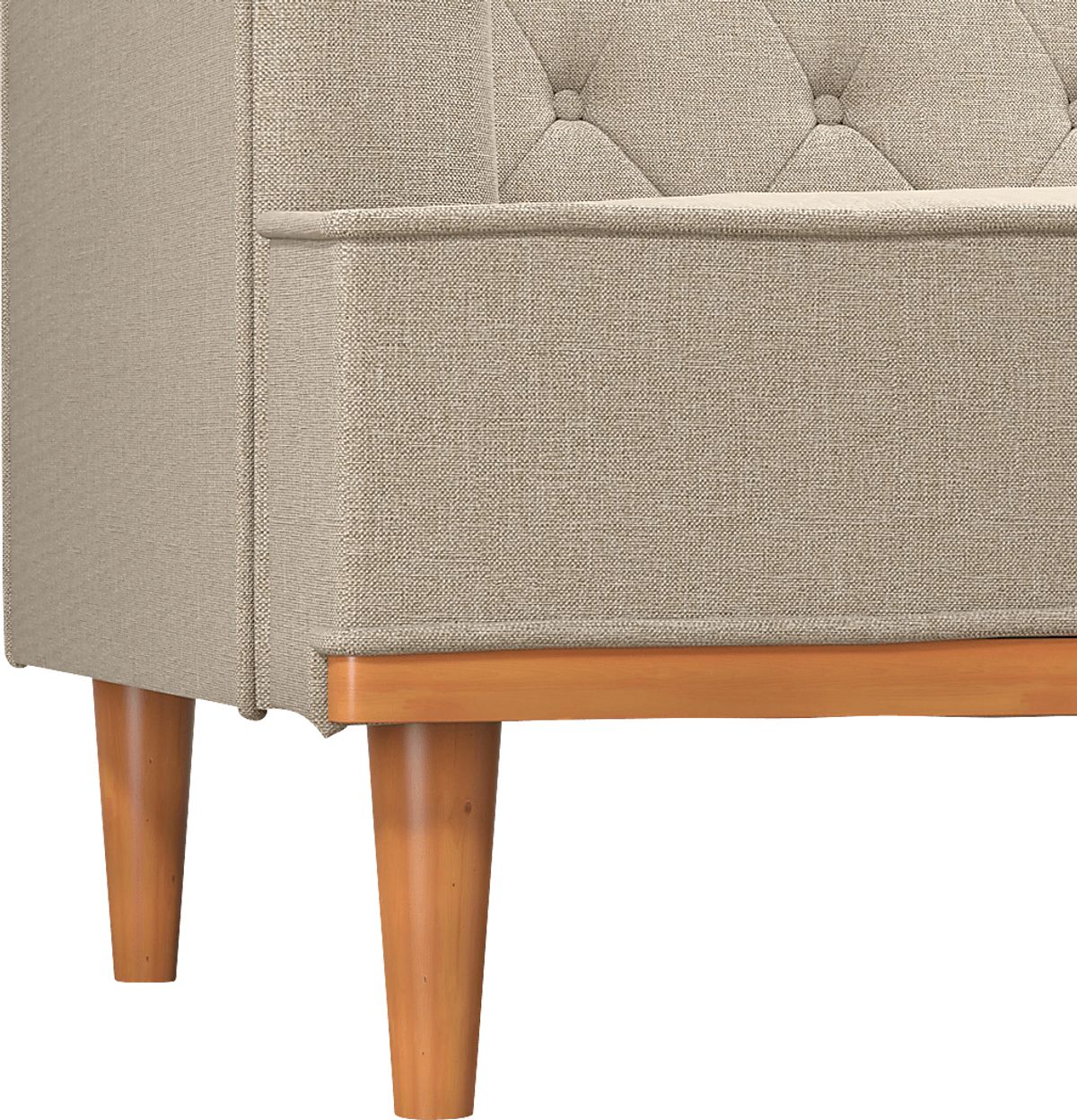 Telyx Tan Beige,Brown Linen Fabric Futon | Rooms to Go