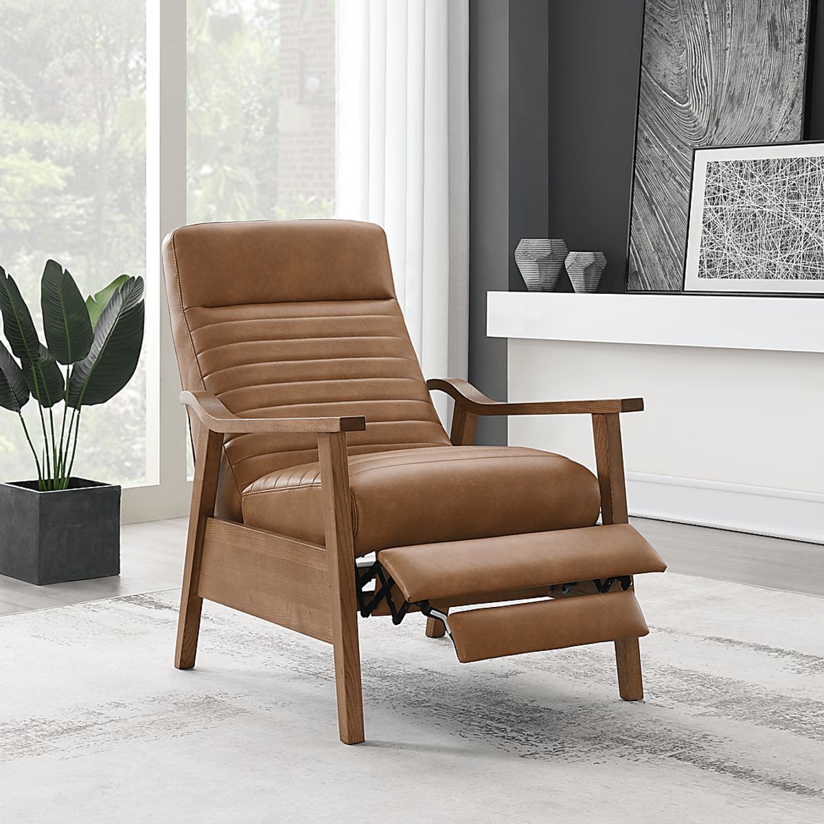 Temalini Brown Push Back Recliner | Rooms to Go