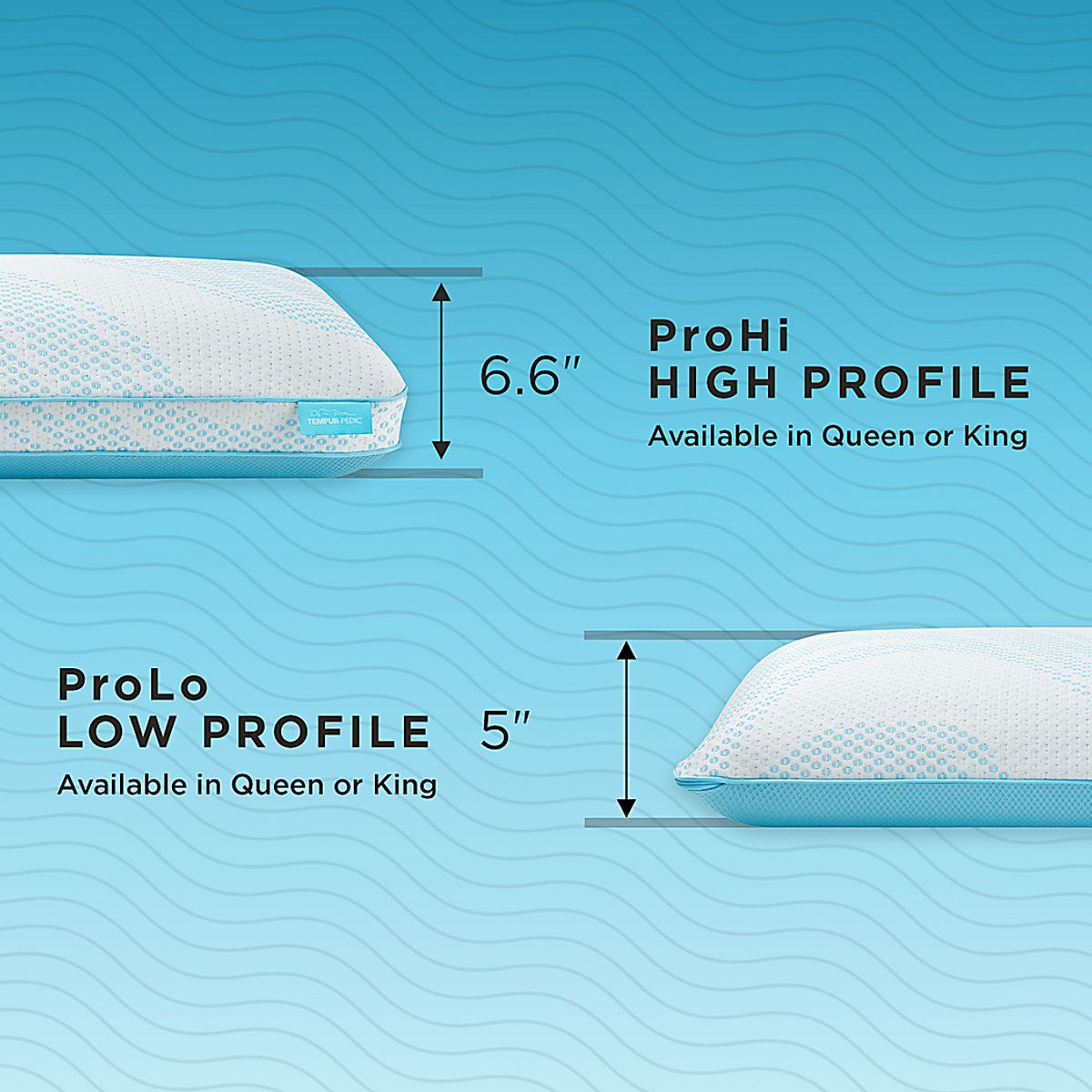 Tempur-Pedic Breeze Pro-Hi 2.0 Queen Pillow | Rooms to Go