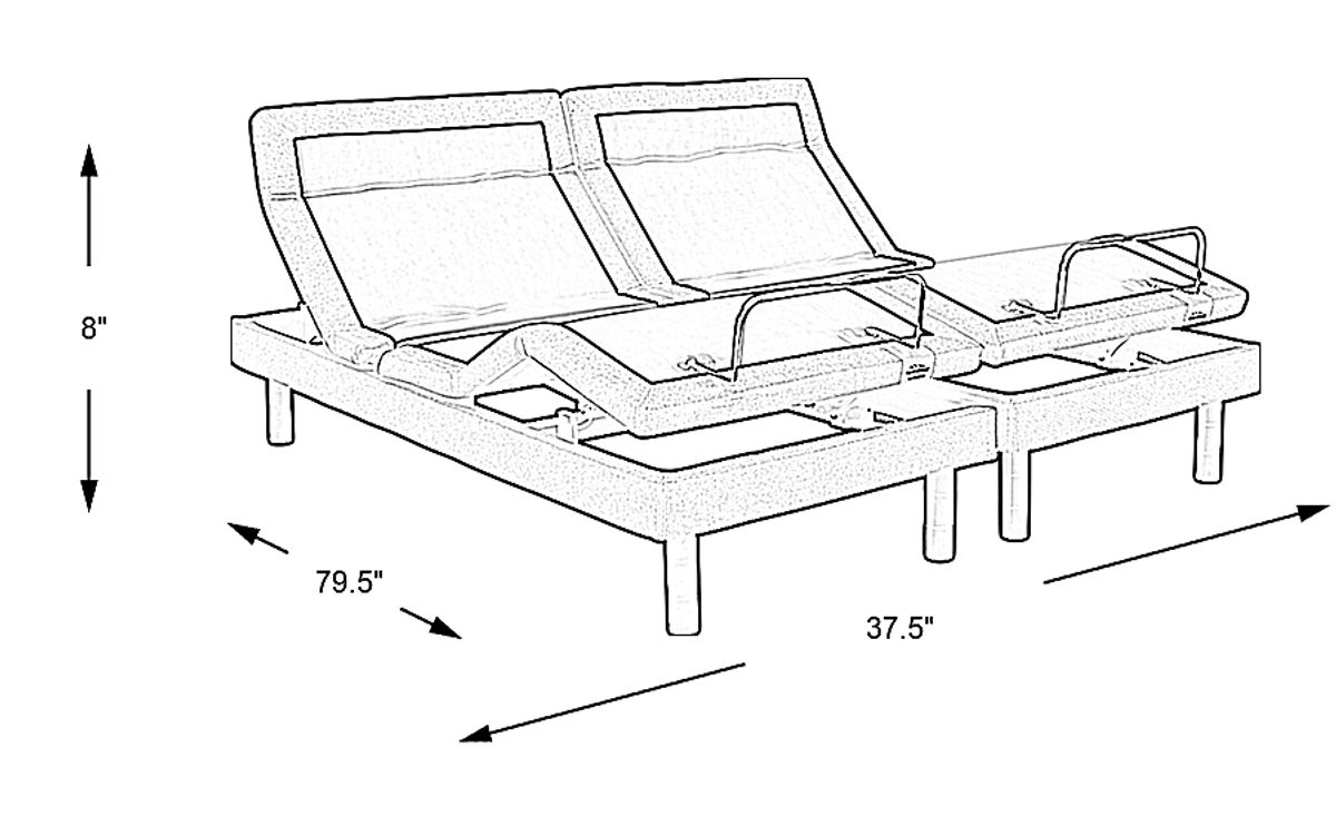 Tempur-Pedic Tempur-Ergo Extend S.B Split King Adjustable Base | Rooms ...