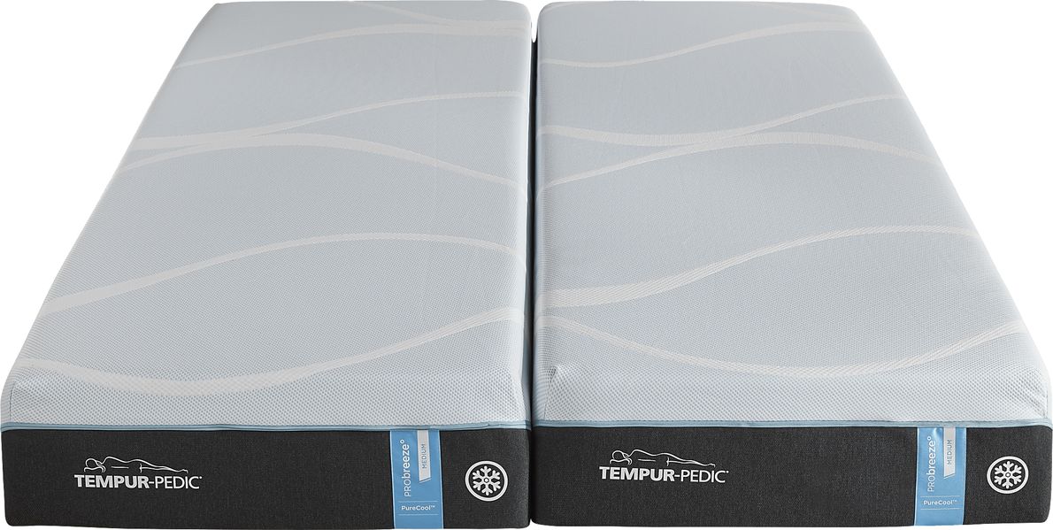 Tempur-ProBreeze Medium Split California King Mattresses - Rooms To Go