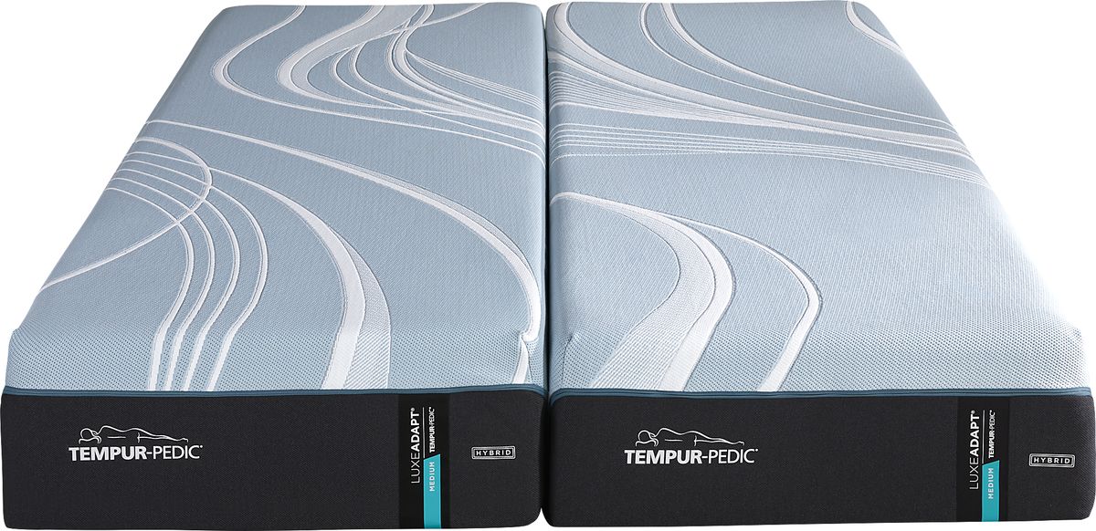 Tempur-Pedic Luxeadapt 2.0 Medium Hybrid Split King Mattress | Rooms to Go
