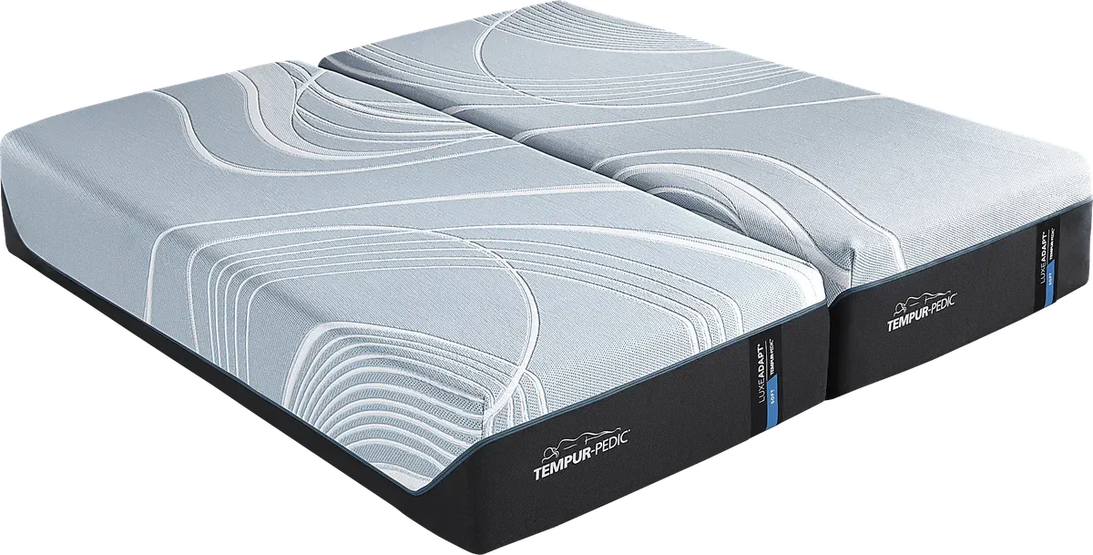 Tempur-Pedic Luxeadapt 2.0 Soft Split King Mattress | Rooms to Go