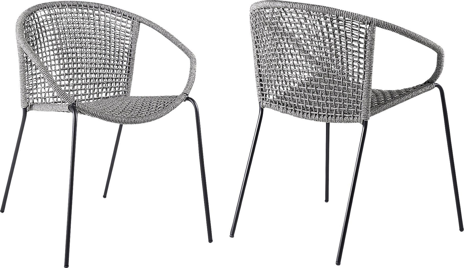 Terela Gray Outdoor Arm Chair, Set of 2 - Rooms To Go