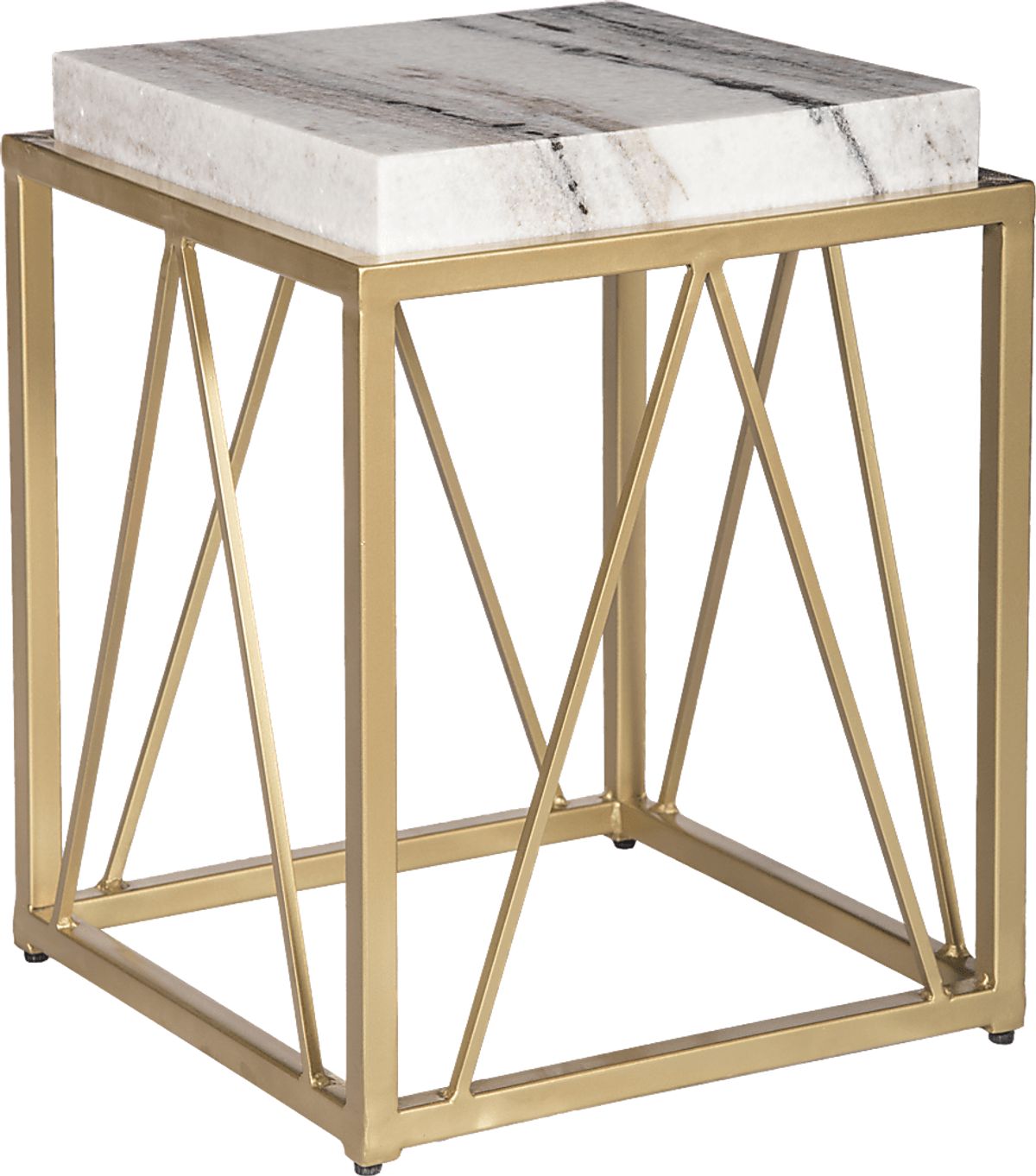 Ternian Gold Colors,Metal Accent Table | Rooms to Go