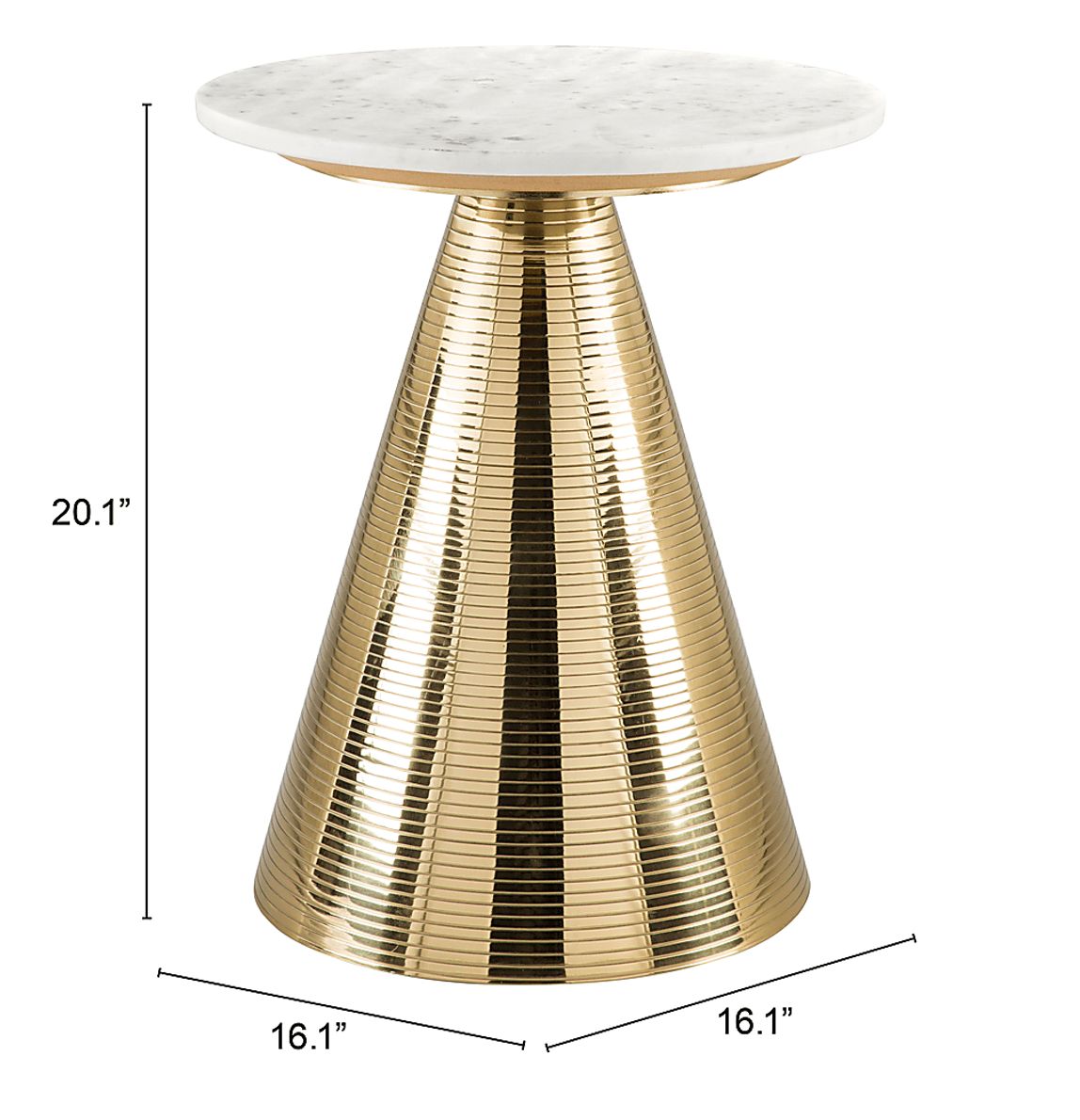 Terrel Gold Accent Table - Rooms To Go